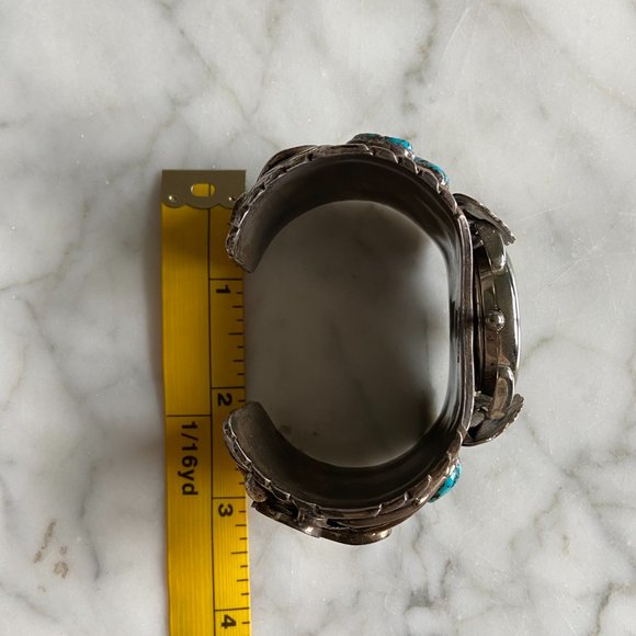 Vintage | Jewelry | Vintage Apachito Native American Sterling Watch ...